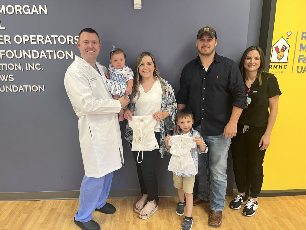 Camden Mom Donates Tiny Angel Gowns to NICU | UAMS News